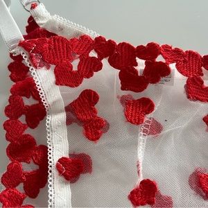Intimates & Sleepwear | Valentines Sexy Heart Embroidered Lingerie Set ...